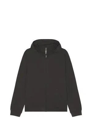 SKIMS Jersey Zip Up Hoodie - Ash