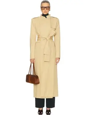 Khaite Maxwell Tan Coat - Wheat