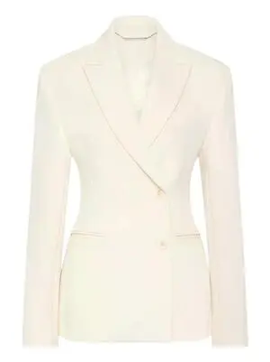 Rachel Gilbert Sergio Padded-shoulder Blazer - White