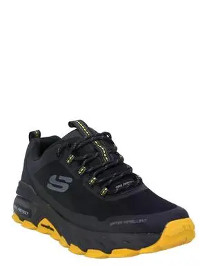 Sketchers Water-repellent Lace-up Sneakers - Black
