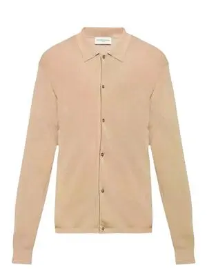 Officine Générale Polo-neck Cardigan - Neutrals