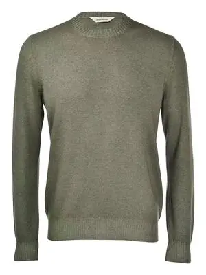 GRAN SASSO Crew-neck Wool Sweater - Green