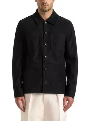 Manière De Voir Thomas Long Sleeve Shirt Jacket - Black