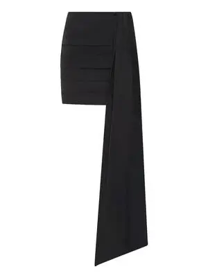 Rachel Gilbert Camille Draped Mini Skirt - Black