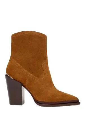Paige Posey Suede Ankle Boots - Brown