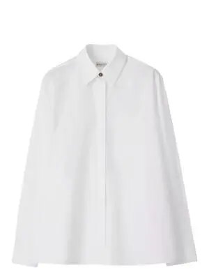 Burberry Oversized Cotton Poplin Shirt - White
