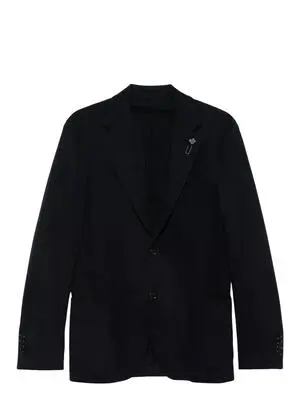 LARDINI Patch-pocket Blazer - Blue