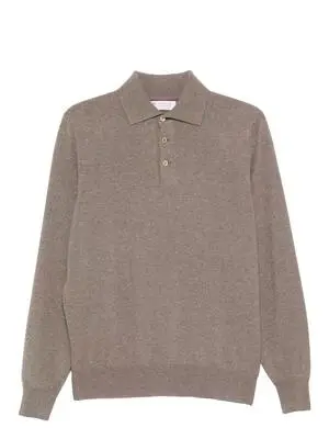 Brunello Cucinelli Polo-neck Cashmere Sweater - Brown