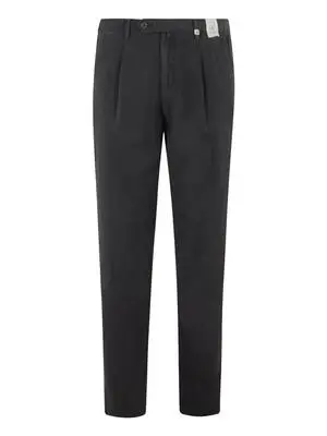 MYTHS Pleated-front Trousers - Grey