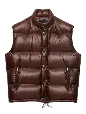 Prada Quilted Gilet - Brown