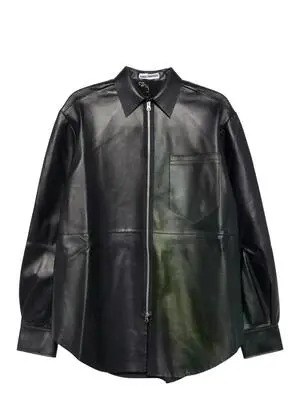 SONIA CARRASCO Zipped Leather Jacket