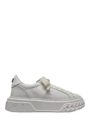Casadei Off Road Bead-embellished Sneakers - White