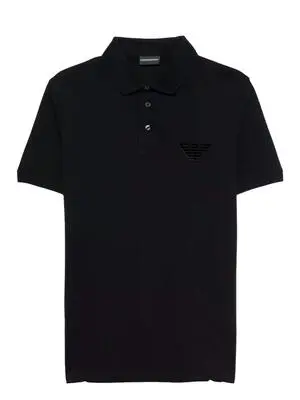 Emporio Armani Eagle-emblem Polo Shirt - Blue