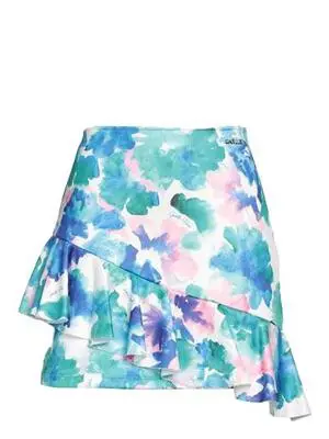 GAËLLE PARIS Floral-print Mini Skirt - Blue