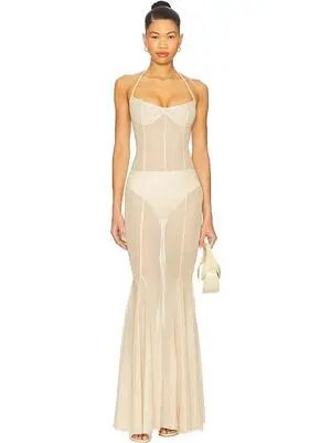 AMOR MIA Siren Maxi Dress - Butter