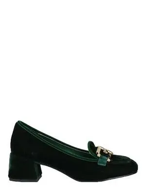 TOSCA BLU Velvet Loafers - Green