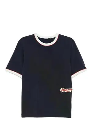 Jacquemus Logo-embroidered T-shirt - Blue