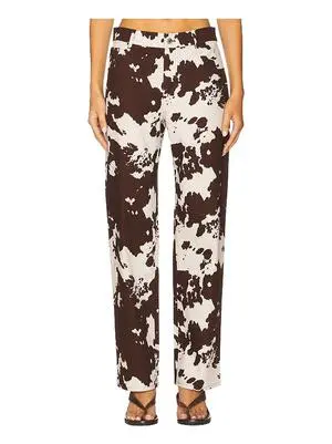 Miaou X Fargo Pant - White & Brown