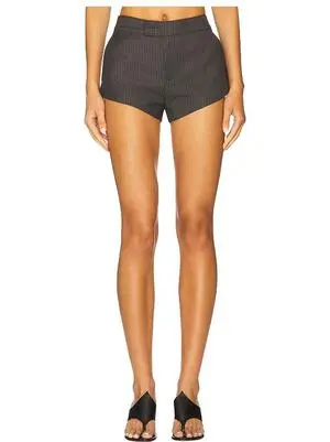 NAKEDVICE The Addison Short - Grey Pinstripe