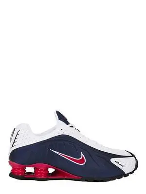 Nike Nike Shox R4 Sneaker Midnight Navy  Gym Red  White  Metallic