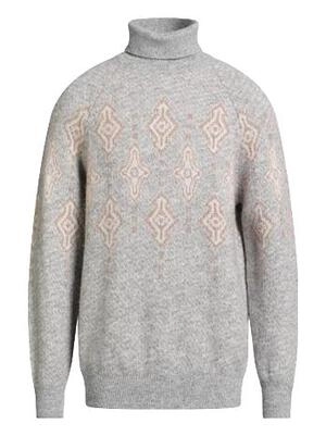 Brunello Cucinelli Turtleneck In Alpaca Wool Blend - Grey