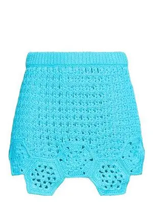 Alanui Mini Pencil Skirt - Blue