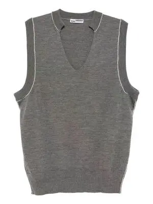 SONIA CARRASCO Wool Vest - Grey