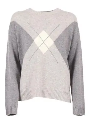 KANGRA Girocoll Crewneck Sweater - Gray