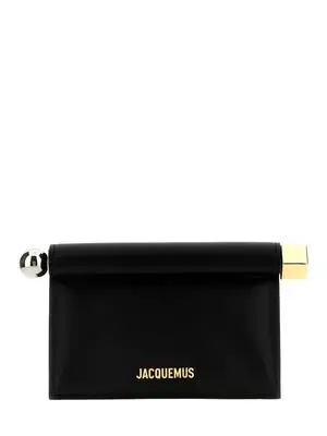 JACQUEMUS Jacquemus La Petite Pochette Rond Carré Clutch