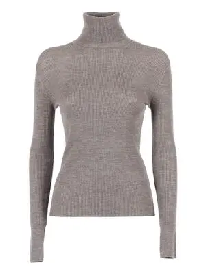P.a.r.o.s.h High Neck Wool Sweater Gray