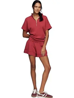 Varley Atrium High-rise Shorts - Rich Raspberry
