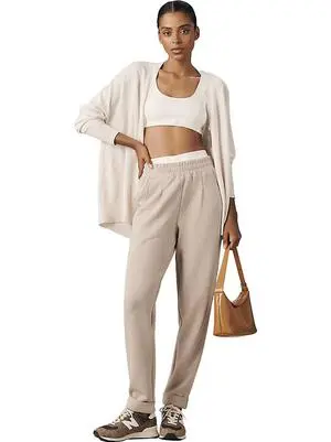 Varley The Rolled Cuff Pant - Taupe Marl