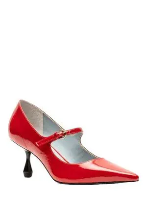 FRANCES VALENTINE Naomi Pointed Toe Mary Jane Pump - Red