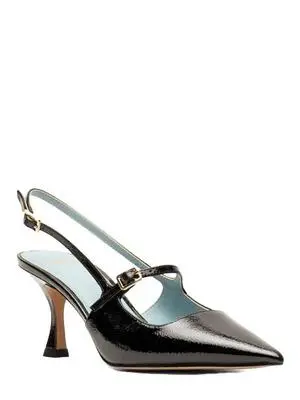 FRANCES VALENTINE Vivi Pointed Toe Slingback Pump Black