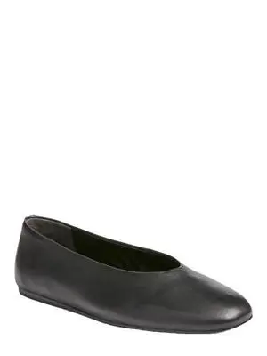 Nordstrom Maddox Leather Ballet Flats - Black