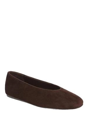 Nordstrom Maddox Leather Ballet Flats Brown Chicory