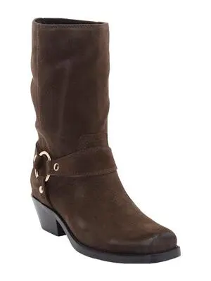 Nordstrom Motobella Moto Boots - Brown Stone Dark