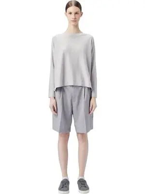 Gobi Cashmere Boatneck Cotton Silk Cashmere Blend Sweater Wind Chime