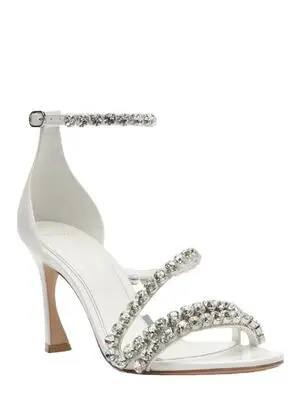 ALEXANDRE BIRMAN Crystal-embellished Bridal Sandals - White
