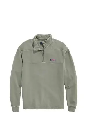 Vineyard Vines Quarter-zip Stand Collar Pullover - Dune Grass