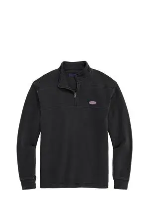 Vineyard Vines Quarter-zip Stand Collar Pullover - Jet Black