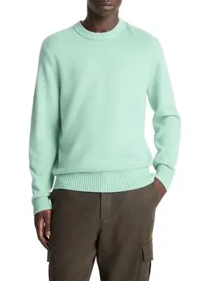 Vince Wool And Cashmere Crewneck Sweater - Dark Caterpillar