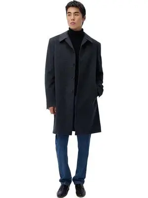 GOBI MONGOLIAN CASHMERE Single-breasted Cashmere Coat - Charcoal