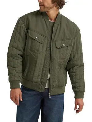 LEEM Quilted Ripstop Jacket - Oak Moss
