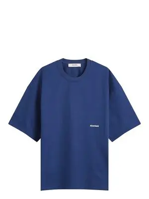 ABOUT:BLANK Box Logo T-shirt - Estate Blue/ecru