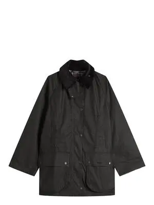 Barbour Beaufort Wax Jacket - Black/modern