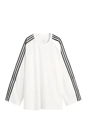 Y3 Wire Three Stripe T-shirt - White