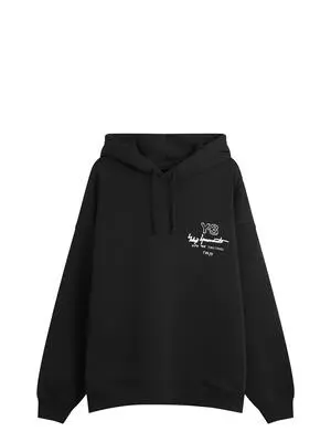 Y3 Logo Hoodie - Black