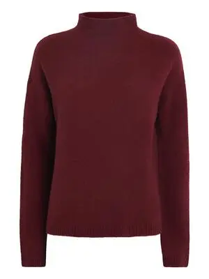 Max Mara Cashmere-blend High-neck Sweater - Red