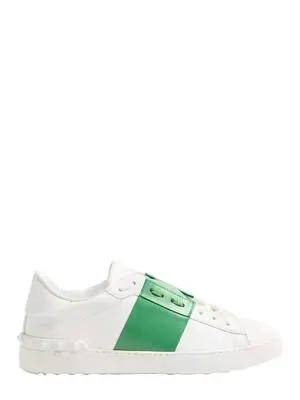 Valentino Garavani Calfskin Band-open Sneakers - White